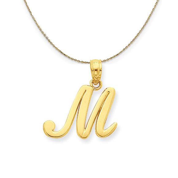 Black Bow Jewelry Co. | Jewelry | 4k Yellow Gold Mimi Sm Script Initial ...
